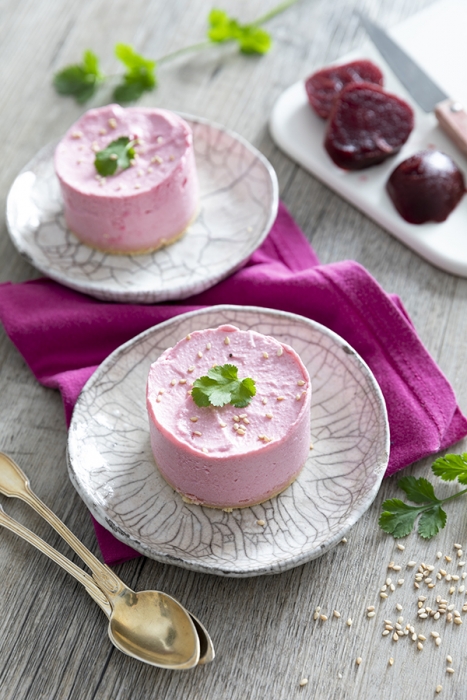 Cheesecake de betterave - Recette L'Eau Vive - L'Eau Vive